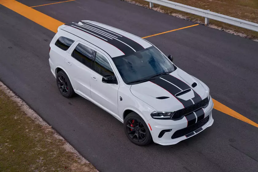 Vue de dessus du Dodge Durango SRT Hellcat 2021