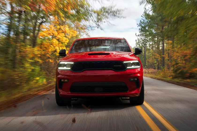 2021. gada Dodge Durango SRT Hellcat skats no priekšpuses