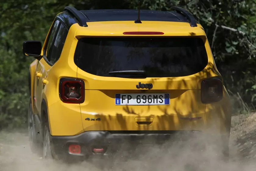 2019-2021 Jeep Renegade Rear View Driving