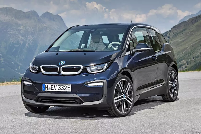 2018-2020 BMW i3 ჰეჩბეკი წინა კუთხური ხედი