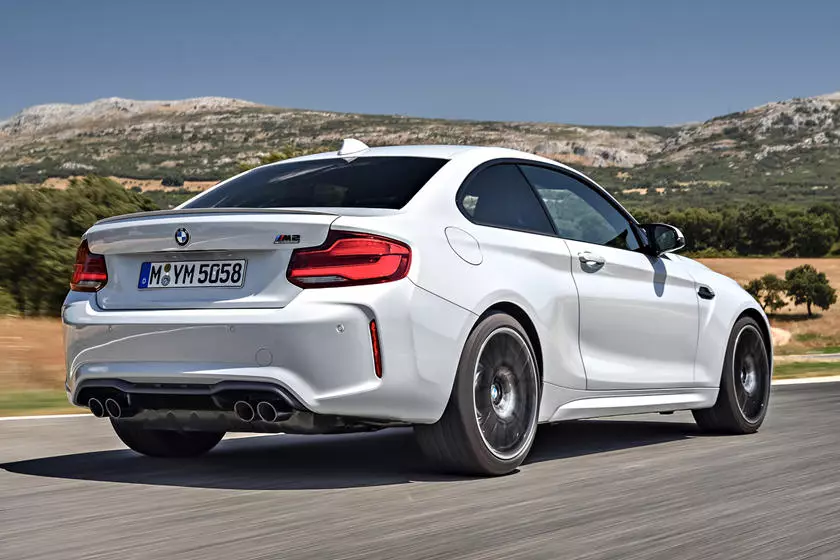 2019-2020 BMW M2 Competition Rear View Driving