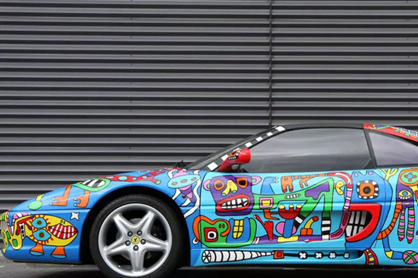 टोन प्रेट द्वारा रंगीन फेरारी 355 GTS कला कार