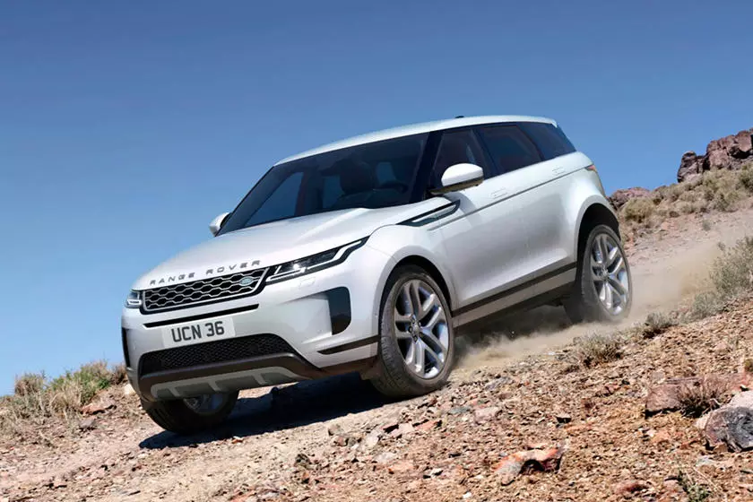 2020-2022 Land Rover Range Rover Evoque Front View Driving