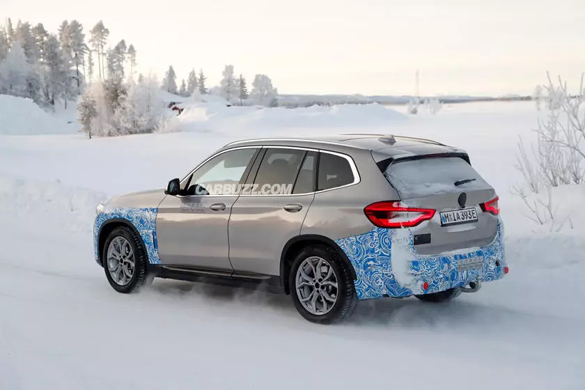 BMW iX3 gespot met funky nieuwe wielen 9200_9