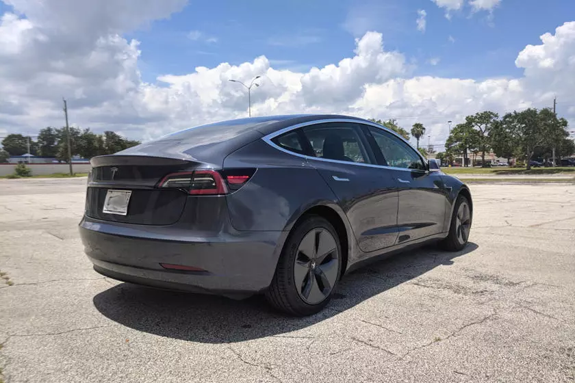 2017-2019 Tesla Model 3 Rear Angle View