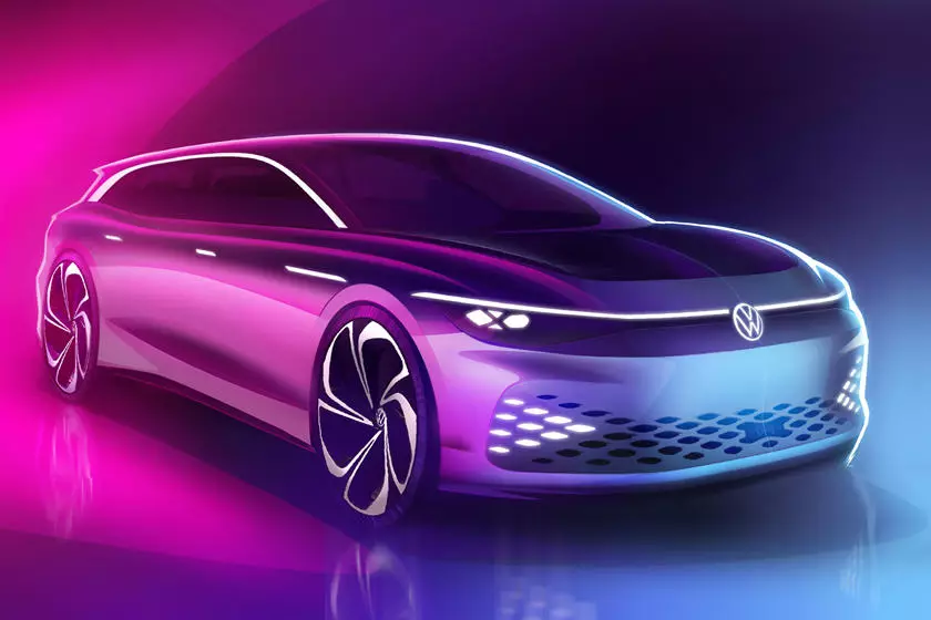 Volkswagen ID. Space Vizzion Futuristic Electric Wagon පෙරදසුන් කරයි 92749_1