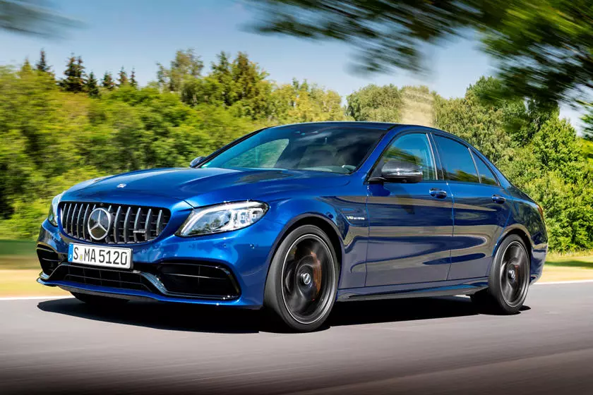 2019-2020 Mercedes-AMG C63 Sedan Front View Driving