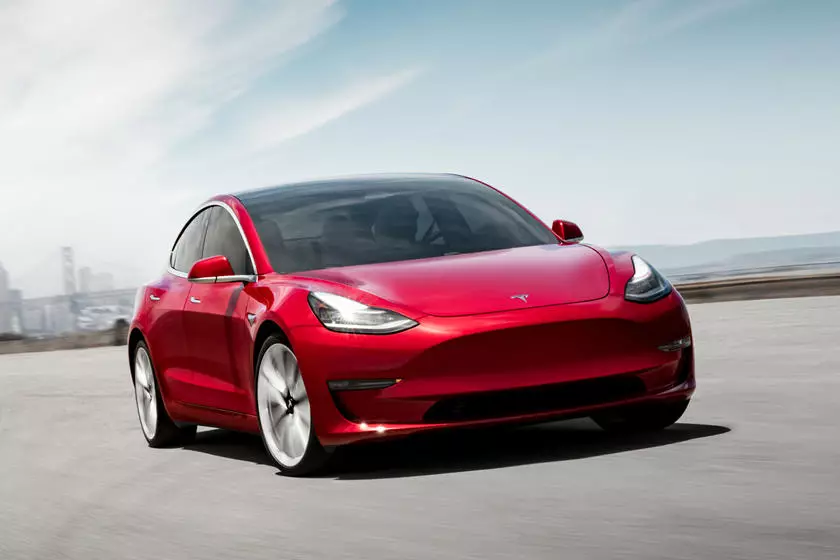 2017-2019 Tesla Model 3 Front View Driving