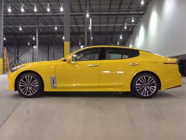 Ποια είναι η γνώμη σας για το σπορ Kia Stinger σε κίτρινο χρώμα; 96438_1