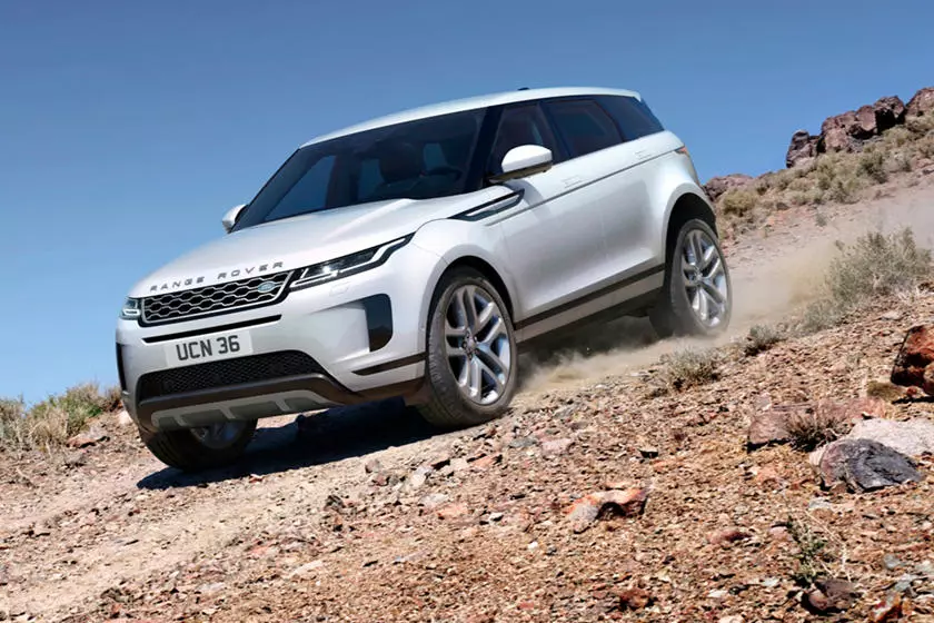 2020 Land Rover Range Rover Evoque Pêşî Dîtina Driving