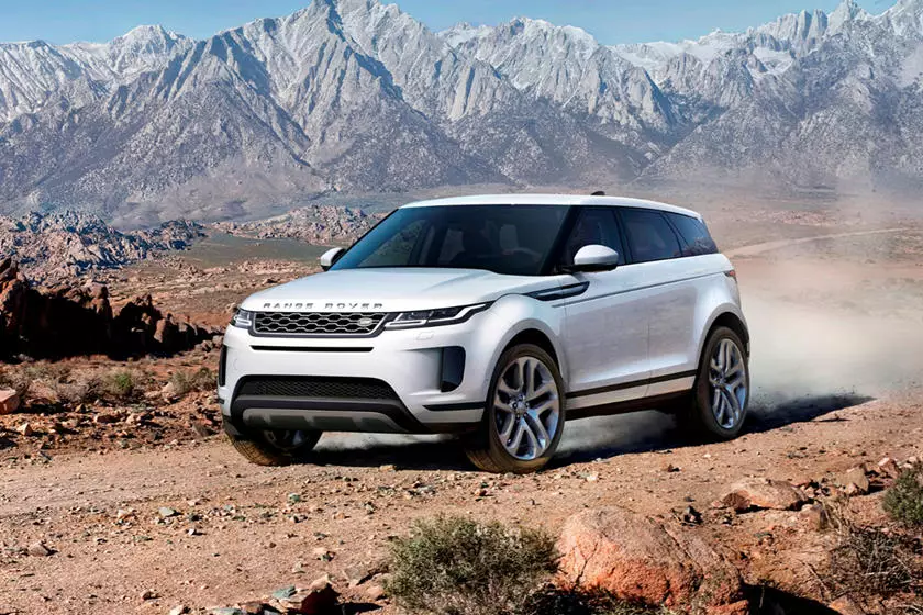 2020 Land Rover Range Rover Evoque Front View Driving